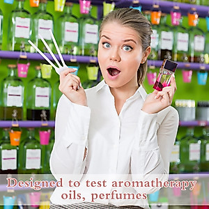 800 Pcs Perfume Scent Test Strips Disposable White Blotter Fragrance Strips Paper Sample Tester Strips for Aromatherapy Testing Essential Oils Fragrances Scents