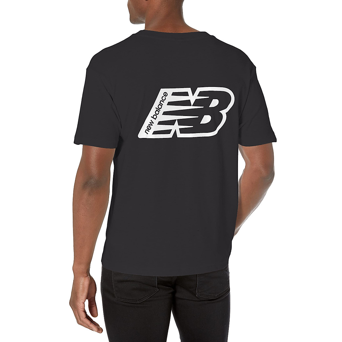 New Balance Men's NB Essentials Short Sleeve, Nightwatch Green, Medium