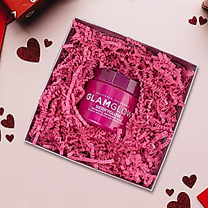 MagicWater Supply Crinkle Cut Paper Shred Filler (1/2 LB) for Gift Wrapping & Basket Filling - Pink