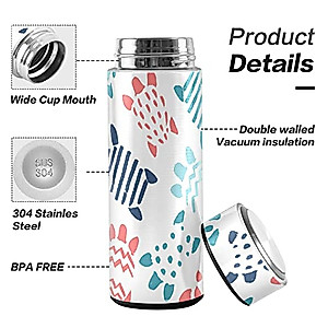 CaTaKu Small Water Bottle 12 oz, Cartoon Turtle Insulated Water Bottle for Water Coffee Tea Stainless Steel Flask Thermos Bottle Reusable Wide Mouth Vacuum Travel Mug