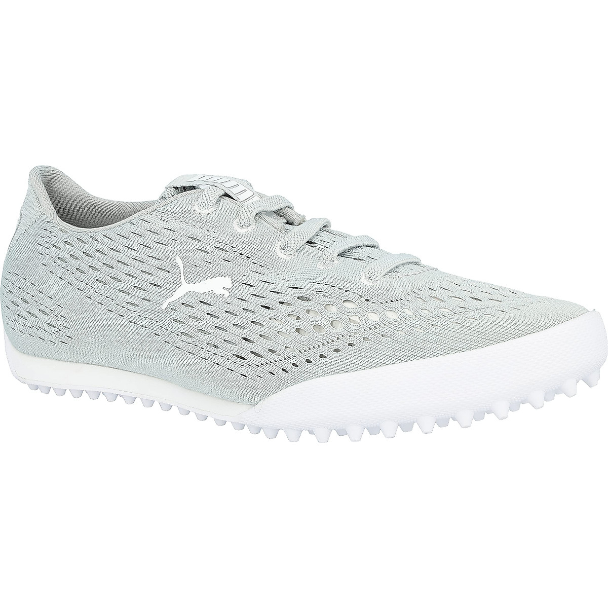 PUMA Women's Monolite Fusion Slip-On Golf Shoe, High-Rise White, 7.5