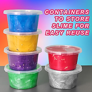 3LB 33 Pcs Galaxy Slime Kit, DIY Slime Making Kit for Boys and Girls, 8 Pack Galaxy Slime Balls, Solar System Space Galaxy Stickets, Crafting Supplies Party Favors for Kids…