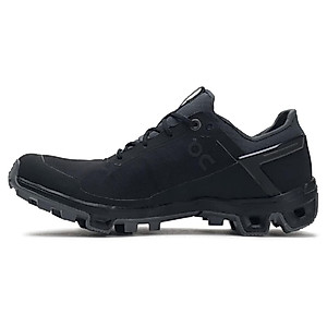 ON Running Womens Cloudventure Peak Textile Synthetic Black Rock Trainers 7 US