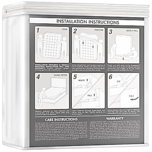 HOSPITOLOGY PRODUCTS Mattress Encasement - Zippered Bed Bug Dust Mite Proof Hypoallergenic - Sleep Defense System - Full/Double - Waterproof - Stretchable - Standard 12" Depth - 54" W x 75" L