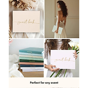 Lamare Elegant Wedding Guest Book – The Perfect Polaroid Guest Book for Wedding Receptions, Birthdays, Baby Showers, and Special Events – A Stylish Sign-in Book for Guests