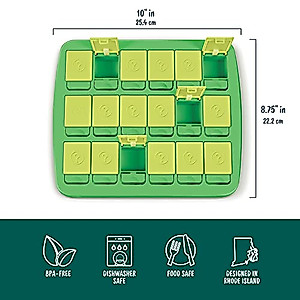 Genuine Fred, Match UP Memory Snack Tray Green Travel-Friendly Tray Measures 10 x 8.75 inches