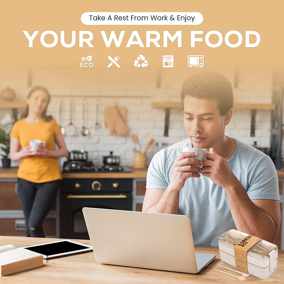 TARLINI Kids Bento Box | Leakproof Lunch Containers | Cute Lunch Boxes for Kids With Utensils, Chopsticks & Dividers | Bento Boxes for Adults, Dishwasher & Microwave Safe Japanese Bento