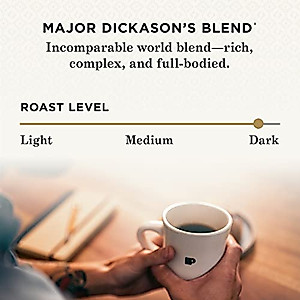 Peet's Coffee, Dark Roast K-Cup Pods for Keurig Brewers - Major Dickason's Blend 10 Count (1 Box of 10 K-Cup Pods)