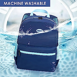 YOREPEK Kids Backpack for Boys, Lightweight School Bookbag for Kids 3-6 Years Old, Preschool Backpack with Breathable Back Design for Toddlers, Kindergarten, Elementary, Early Grade School, Blue