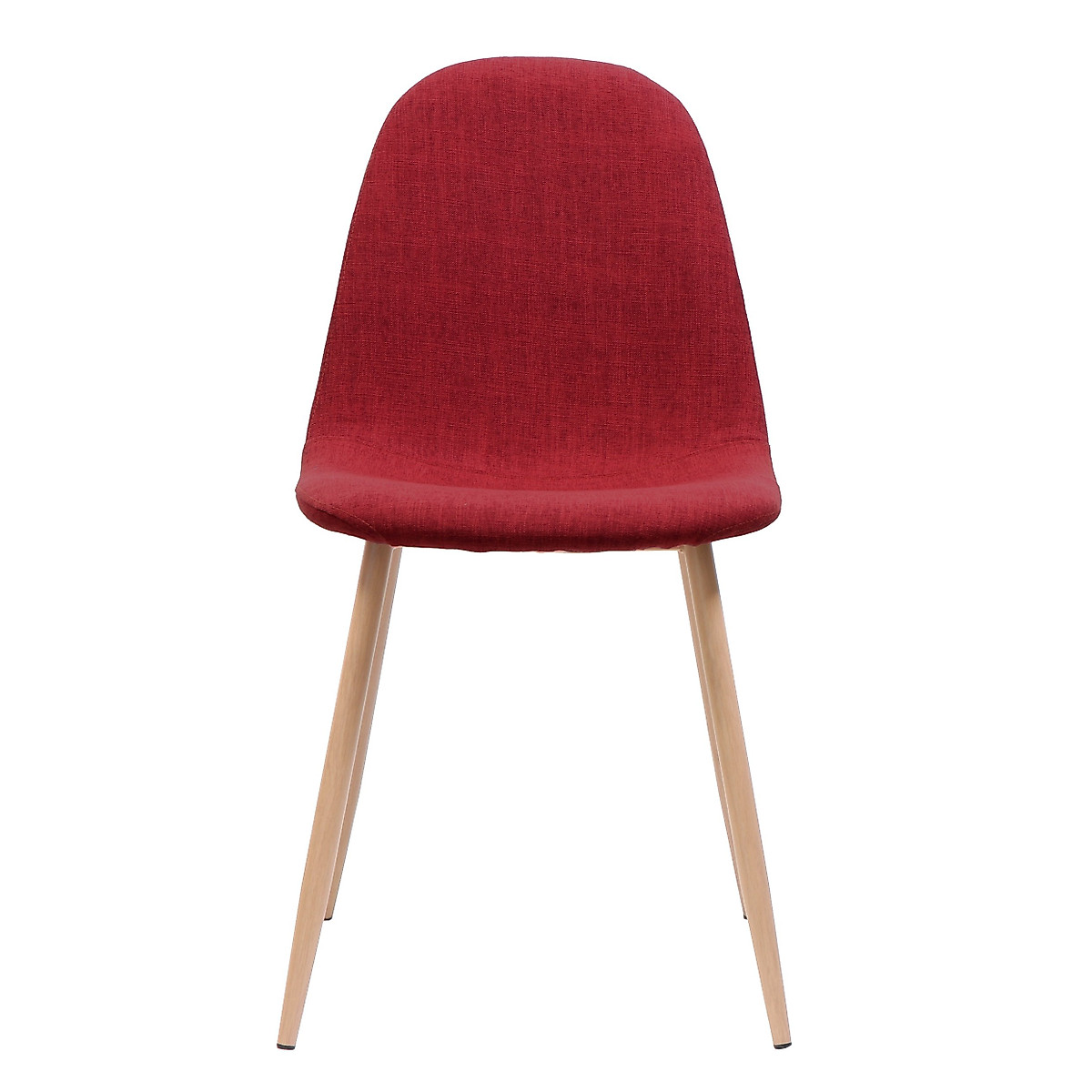 GDFStudio Great Deal Furniture Patio Dining Chairs with Polyester seat Material, Red
