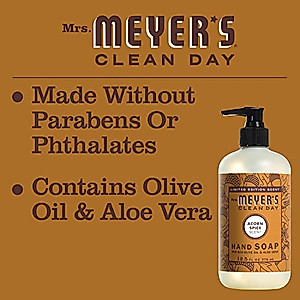 MRS. MEYER'S CLEAN DAY Hand Soap, Made with Essential Oils, Biodegradable Formula, Acorn Spice, 12.5 fl. Oz