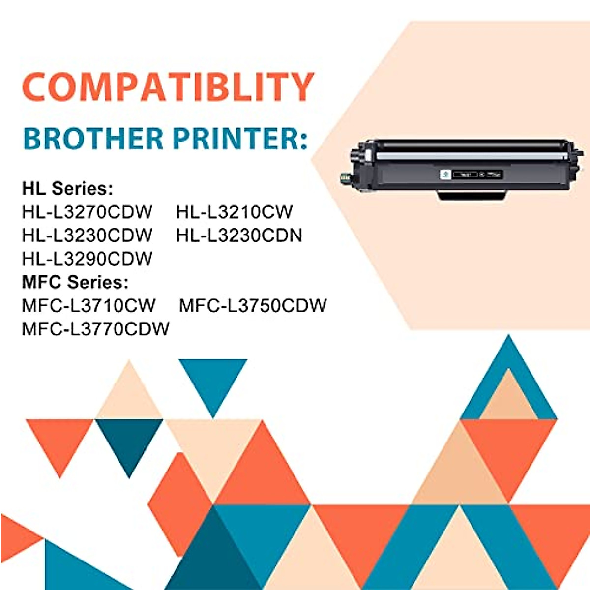 Inkalfa Compatible TN227BK TN-227BK Toner: Cartridge Replacement for Brother TN227 TN227BK TN-223BK TN223BK for MFC-L3770CDW HL-L3290CDW HL-L3230CDW MFC-L3750CDW L3710CW L3210CW Printer (Black, 2Pack)