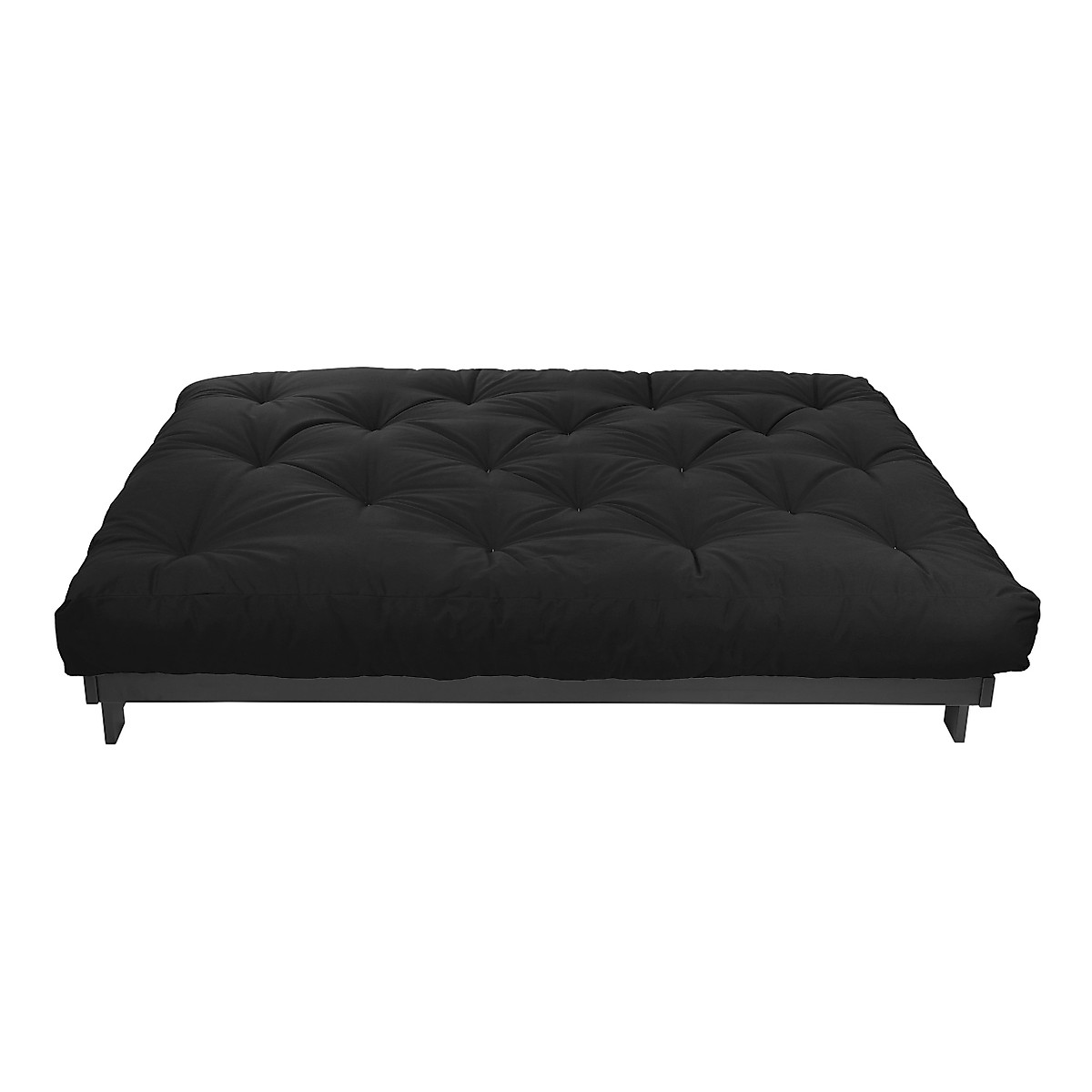Trupedic Poly Solid Futon Mattress, 5-inch, Black