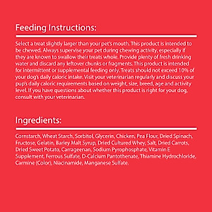 DreamBone Holiday Canes, 3 Count, Made with Real Chicken, Rawhide-Free Chews for Dogs