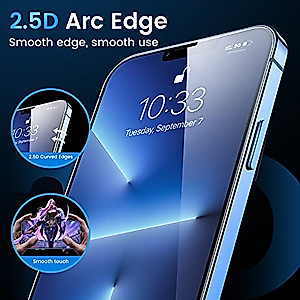 MOHAVE 2 Pack Compatible with iPhone 13 Pro Max & iPhone 14 Plus Screen Protector 6.7'' with Auto Alignment Kit, Diamond Hardness HD Tempered Glass, 10X Military Grade Shatterproof, Case Friendly