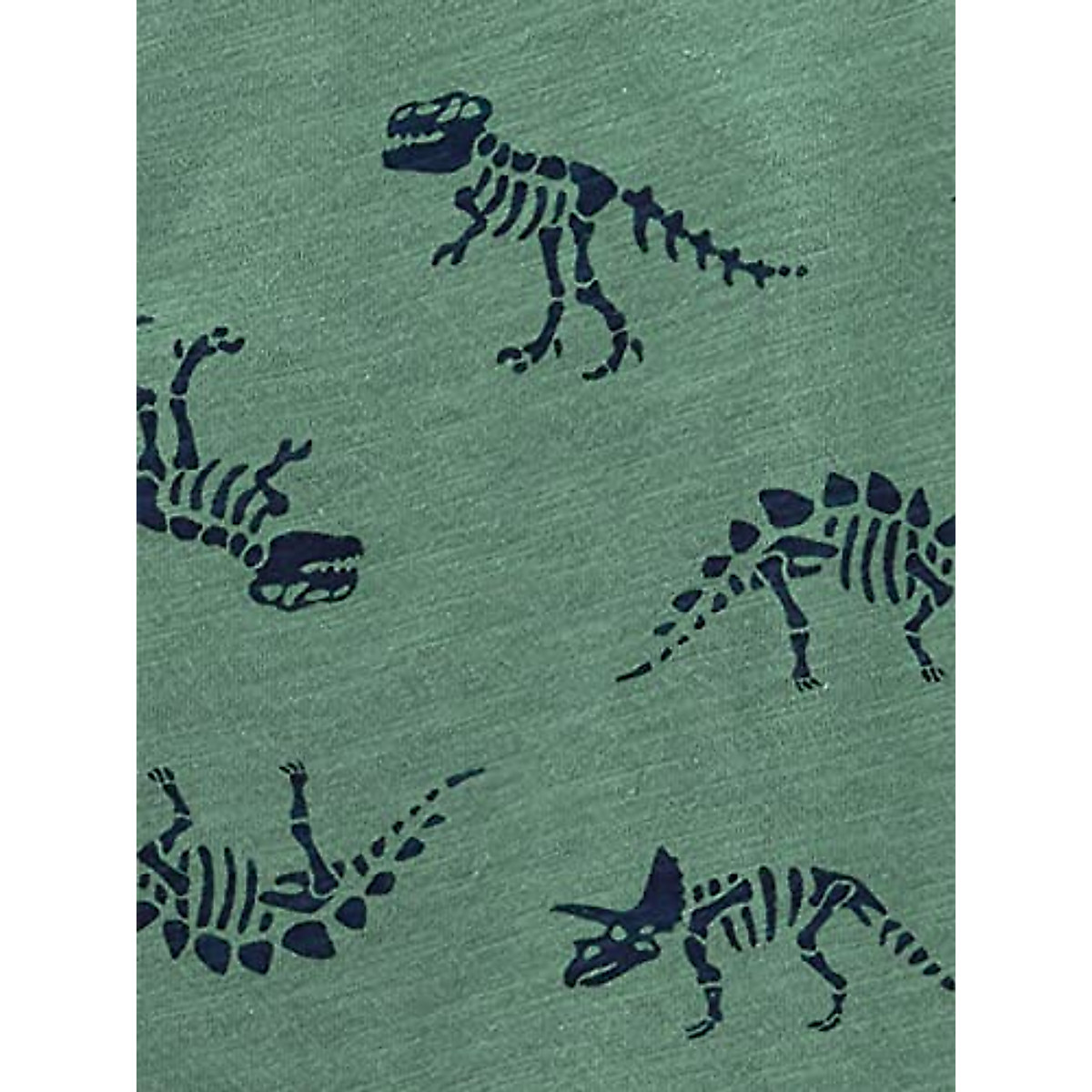 Simple Joys by Carter's Boys' 3-Pack Long Sleeve Shirts, Dark Grey Stripe/Grey Dots/Spruce Green Dinosaur, 2T