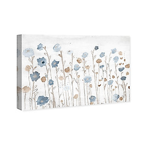 Wynwood Studio Beautiful Growth Light Blue Canvas Print Wall Art for Living Room, Bedroom, and Bathroom, 30" x 20", Gallery Wrapped