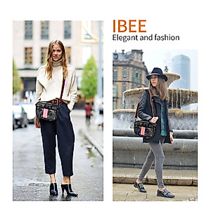 IBEE Crossbody Bags For Women,Neoprene Bag,Messenger Bag to fit Phone,Key,Napkin,Bluetooth Headset,Lipstick,Umbrella for Commuting,Weekend Getaway,Running Errands Gift for Women Crafts (Green)