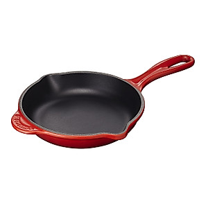 Le Creuset Enameled Cast-Iron 6-1/3-Inch Skillet with Iron Handle, Cherry