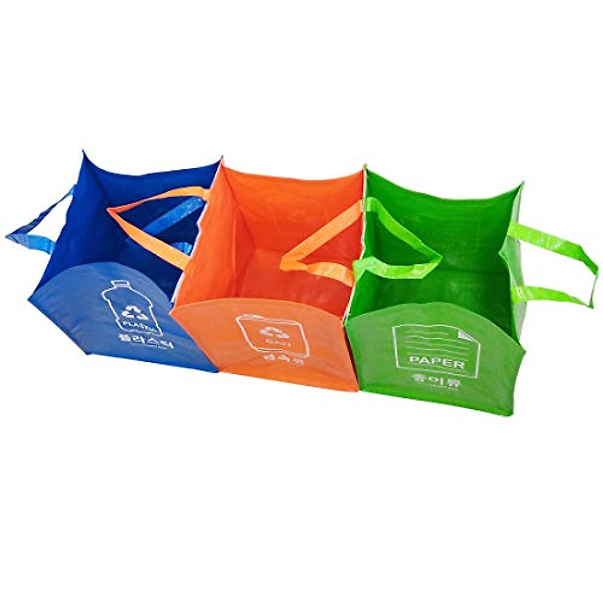 GARASANI 3 Pack Waterproof Separate Recycle Bag Waste Baskets (B Type)