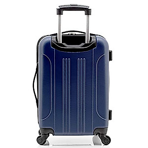 Travelers Club Chicago Hardside Expandable Spinner Luggages, Navy Blue, 5 Piece Set, TCL-77995-410