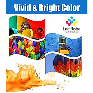 LeciRoba Remanufactured 902XL Ink Cartridge Replacement for HP 902XL 902 XL Ink Cartridges to use with OfficeJet Pro 6978 6968 6960 6962 6954 6958 6950 Printers (Black, Cyan, Magenta, Yellow, 4 Pack)