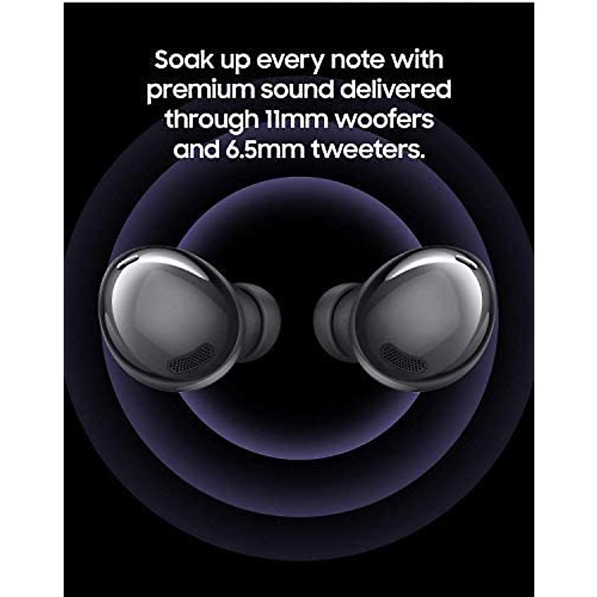 UrbanX Street Buds Pro - True Wireless Earbuds w/Hands Free Controls (Wireless Charging Case Included) - Black