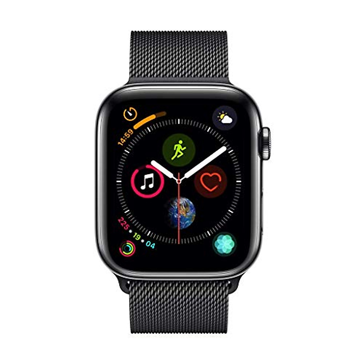 Apple Watch Series 4 (GPS + Cellular, 44mm) - Space Black Stainless Steel Case with Space Black Milanese Loop