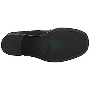 Karl Lagerfeld Paris Women's Dottie Fur Lace Up Boot Ankle, Black/Natural, 9