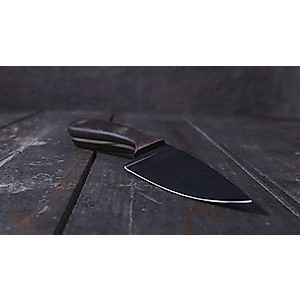 TOUCAN Black Paring Knife – Professional Kitchen Knife for Fruits and Vegetables – Premium Stainless Steel with Ergonomic Handle – 4-inch Blade for Chopping, Cutting, Peeling