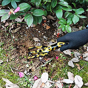 GARTOL Garden Tool Set Sunflower Print 3 Piece Cast-Aluminum Heavy Duty Gardening Tools Kit Includes Trowel, Pruning Shear, Cultivator - Gardening Gift Hand Tools Set for Women Mom Mother's Day