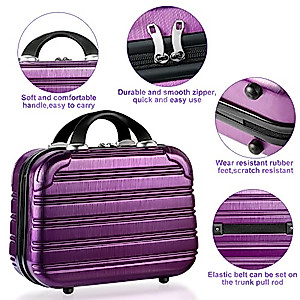 Feybaul Luggage Set 2PCS Suitcase PC+ABS Carry On Luggage with Spinner Wheel