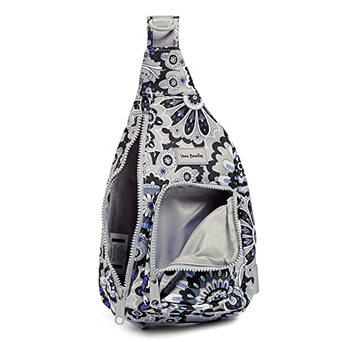 Vera Bradley Women's Recycled Lighten Up Reactive Mini Sling Backpack, Tranquil Medallion, One Size
