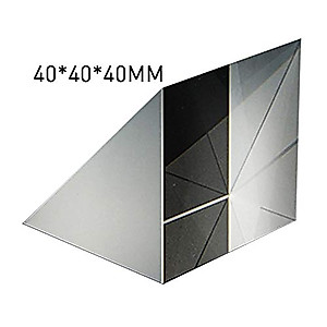Forart Optical Glass Right Angle Prism Optical Components Glass Optical Glass Triangular Prisms Lens Optical K9 Glass for Precision Optical Instruments