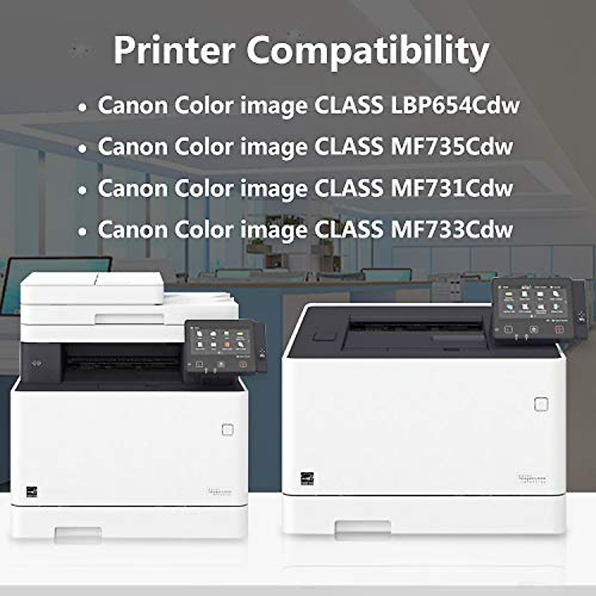 2 Pack Cartridge 046 Black Toner Cartridge Replacement for Canon Color Image Class LBP654Cdw MF735Cdw MF731Cdw MF733Cdw Printer,Sold by TopInk