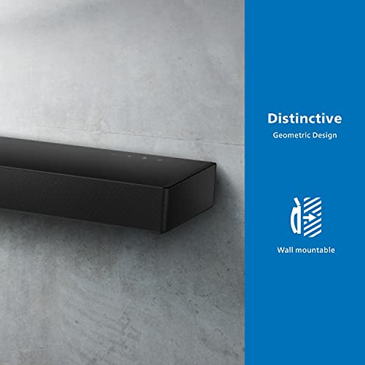Philips B5706 2.1-Channel Soundbar with Built-in Subwoofer, Stadium EQ Mode