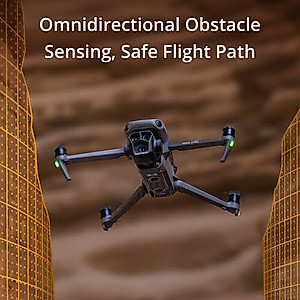 DJI Mavic 3 Pro with DJI RC, Flagship Triple-Camera Drone with 4/3 CMOS Hasselblad Camera, 43-Min Flight Time, with 128 GB Micro SD Card, 3.0 USB Card Reader, Landing Pad, Waterproof Backpack and More