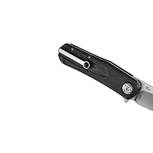 CRKT Mah-Hawk EDC Folding Pocket Knife: Assisted Opening Everyday Carry, Liner Lock, Glass Reinforced Nylon Handle with Reversible Pocket Clip 6535,Black