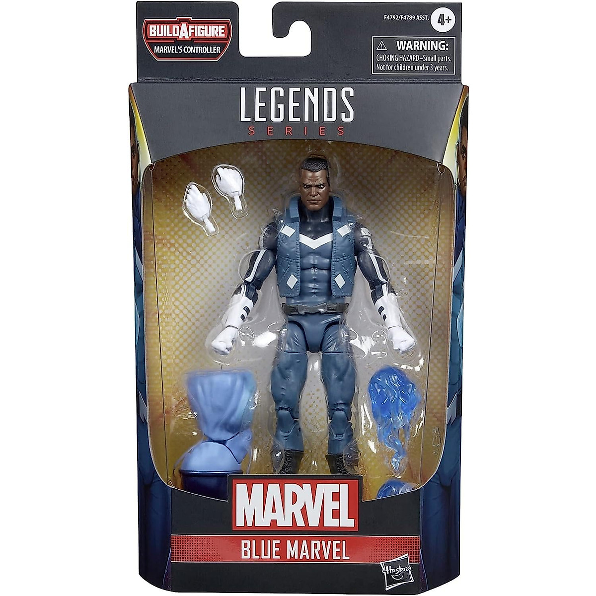 Marvel Legends Series Blue Ultimates Costume Action Figure 6-inch Collectible Toy, 4 Accessories, 1 Build-A-Figure Part