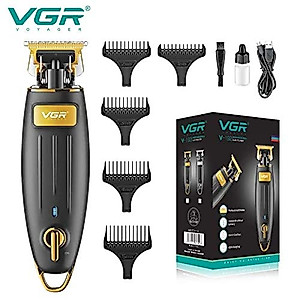 VGR- Hair Clippers for Men- Professional Clippers for Barbers- Hair Cutting Kit- Cordless Hair Clippers- USB Charging- Model V-192