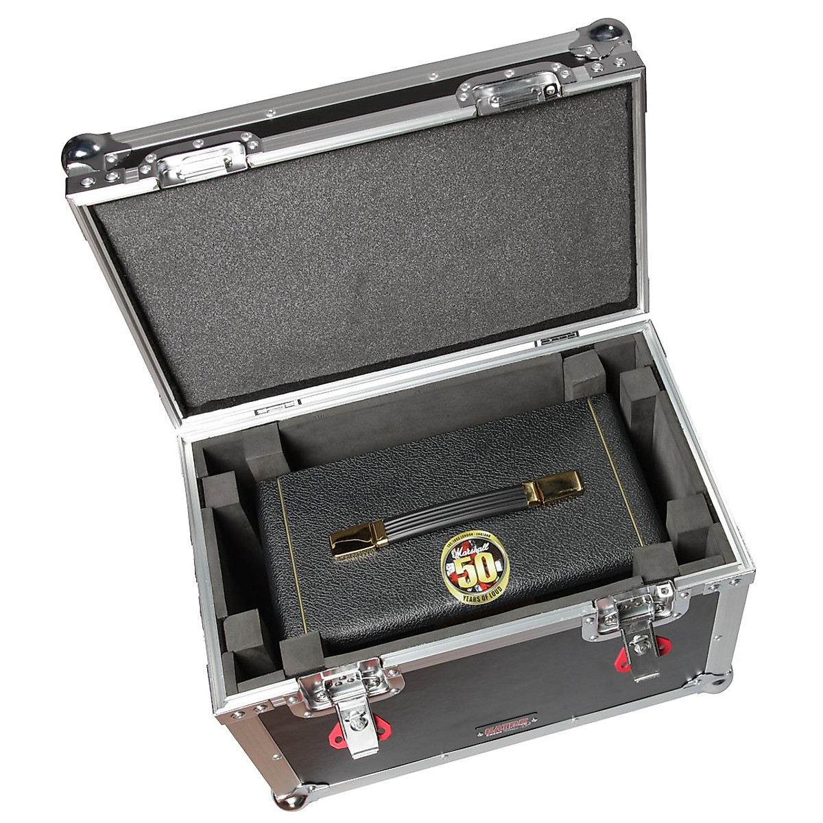 Gator Cases G-TOUR Series ATA Style Road Case for Mini Electric Guitar Amp Heads Such as Marshall JTM1H - Equipped with Heavy Duty Latches and Spring Loaded Handles; (G-TOURMINIHEAD2)