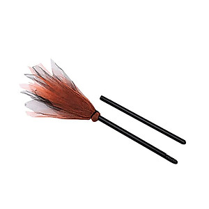 VALICLUD Halloween Witch Broom Props Kids Witch Broomstick Halloween Broomstick Witch Costume Accessories Halloween Cosplay Accessory (Random Color)