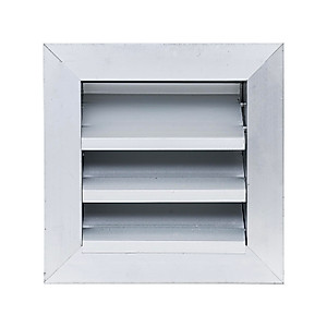 Fits 6x6 Wall Opening Anodized Aluminum Exterior Wall Vent by Handua | Gable Shed for Crawlspace, Outdoor, Doors, Attic | Weatherproof, Rain&Rust Proof, Water Resistant Grille Overall: 8"W X 8"H