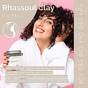 Fatima's Garden Rhassoul Clay with Argan & Eucalyptus - Detox & Soften, 1Kg