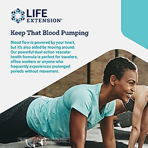 Life Extension VenoFlow - French Maritime Pine Bark and Soy Natto Extract Supplement for Healthy Blood Flow Circulation and Vascular Health – Gluten-Free, Non-GMO, Vegetarian – 30 Capsules