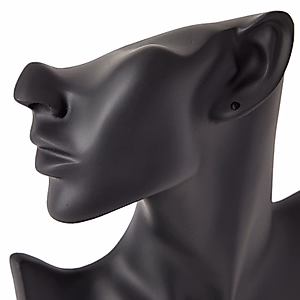 Juvale Jewelry Display for Selling Necklaces, Pendants, Earrings, and Chains, Necklace Bust Mannequin for Boutique, Retail, Small Business, Trade Show (Black, 7.5x11x2 in)