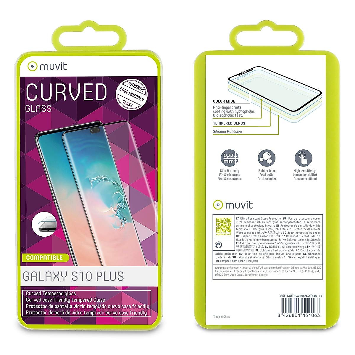 Muvit MUTPG0465 Galaxy S10 PLUS