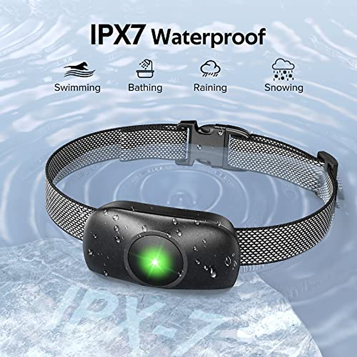 Dog Shock Collar, Vegamile Dog Training Collar with Remote 1600FT, IPX7 Waterproof Electric Shock Collar with Vibration, Shock, Beep,Rechargeable Shock Collar for Large Dog,Medium Dogs,Small