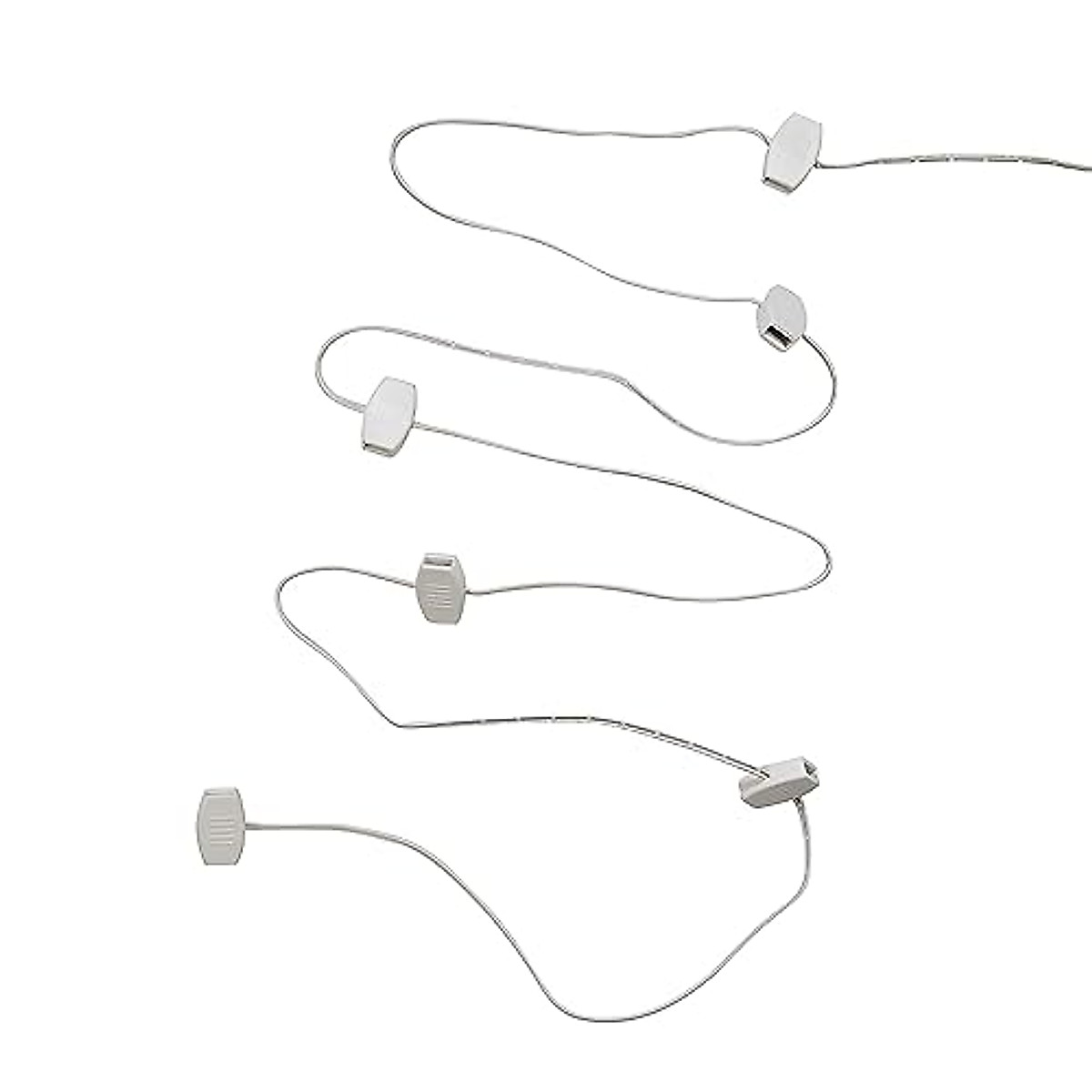 USB White Wire Extension Cord with 12 Power Outlets