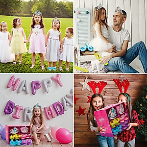 Princess Dress Up Shoes and Jewelry Boutique Little Girl Princess Play 4 Pairs of Play Shoes and Pretend Jewelry Toys Accessories Play Role-Play Gift Set for Toddlers Aged 3,4,5,6 Years Old